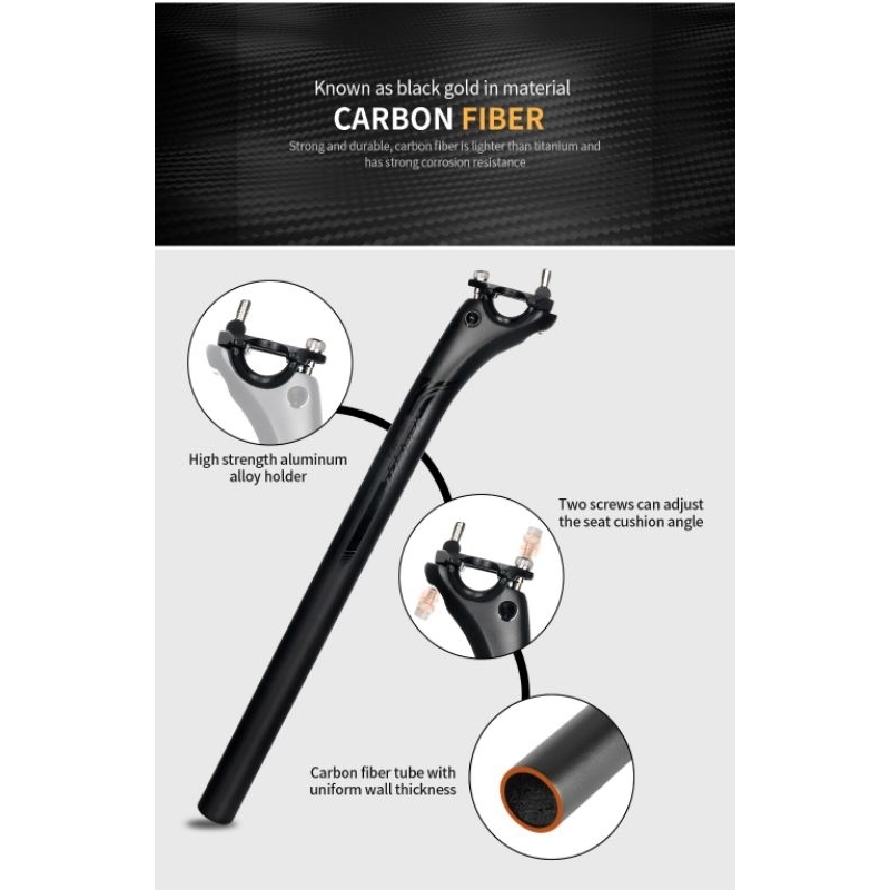Canote fibra de carbono 27.2mm | Shopee Brasil
