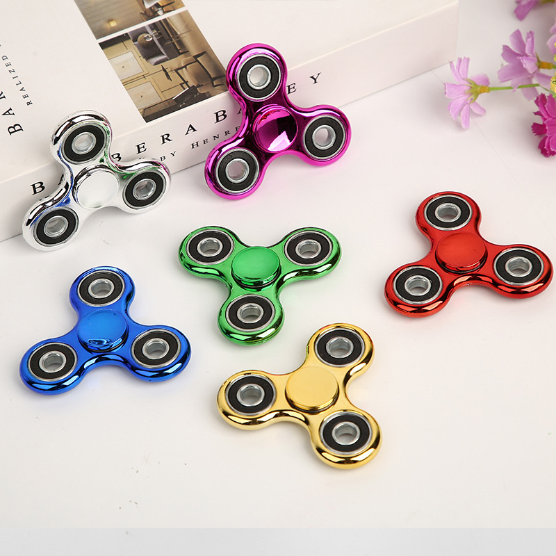 Spinner Fidget Hand Alivia Stress Galvanizado Barato Raro Metalizado ...