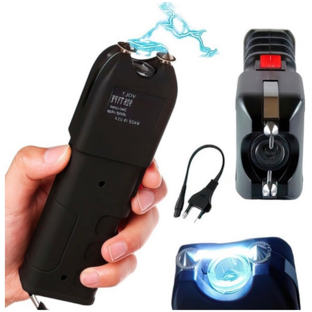 Taser Aparelho de choque elétrico com Lanterna de Shock Defesa Pessoal ...