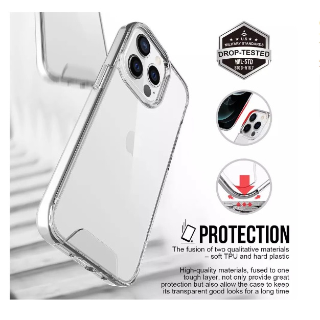 Capa Acrílico Capinha transparente Case Space original Para iPhone 6 7 8 Xs XR 11 12 13 14 ...