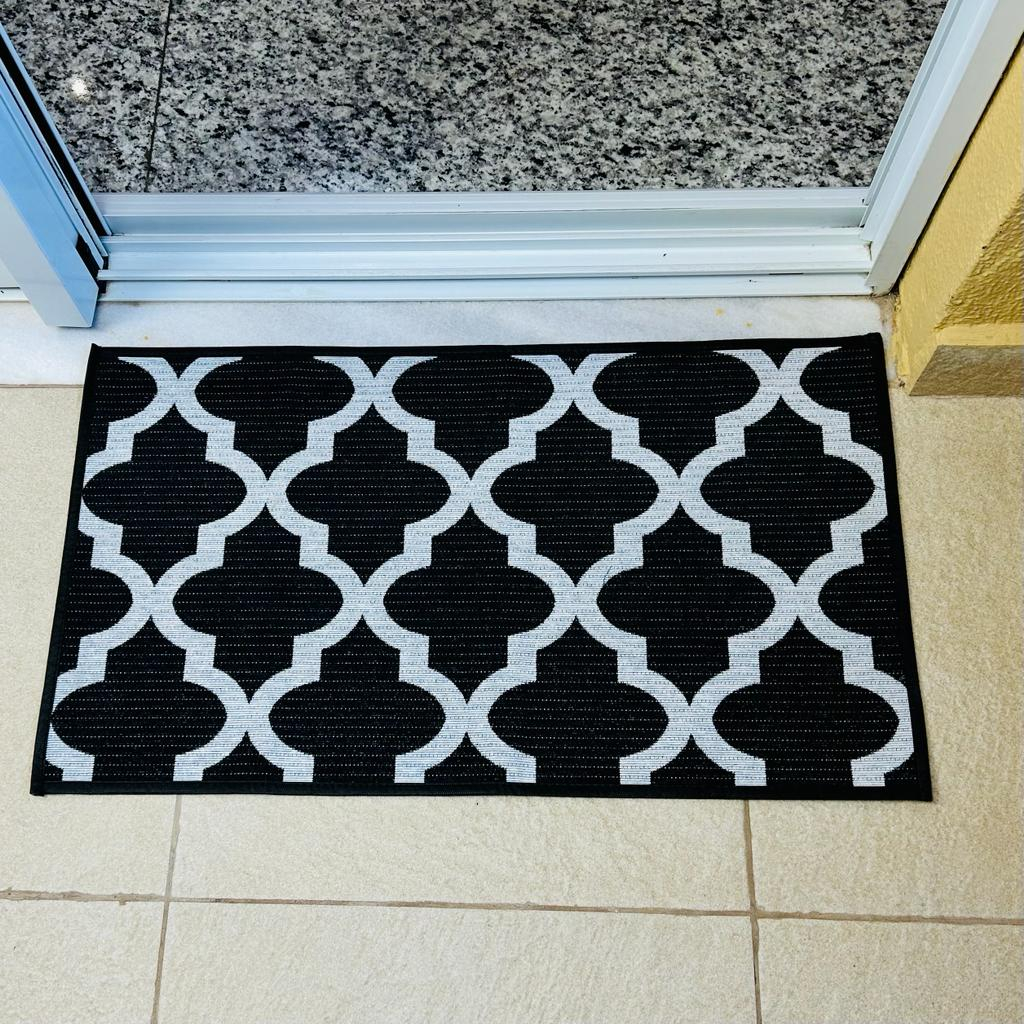 Tapete Capacho Geometrico Porta Banheiro Cozinha 40x60 cm com ...
