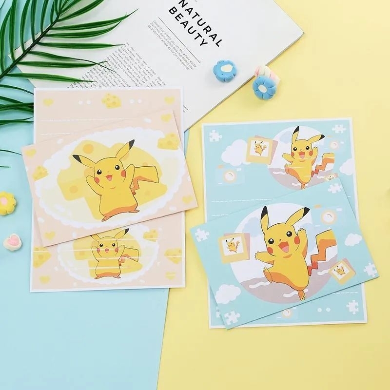 Papel de carta com envelope Pikachu | Shopee Brasil