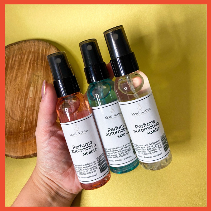 3 UN aromatizador de carro 60ml aromatizante automotivo spray cheiro de ...