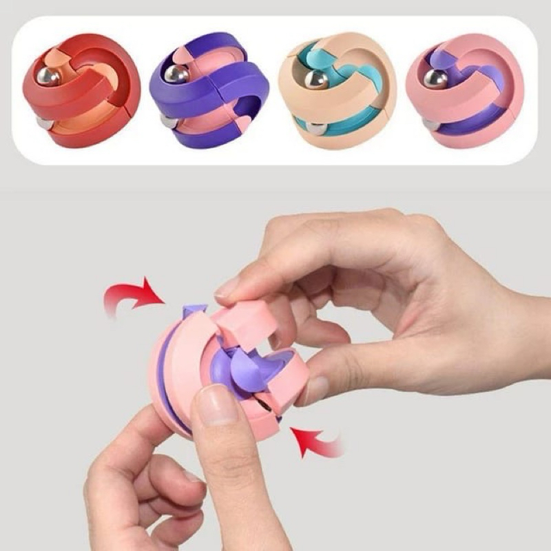 Fidget Toy Orbital Rotate Cubo Infinito Anti Stress | Shopee Brasil