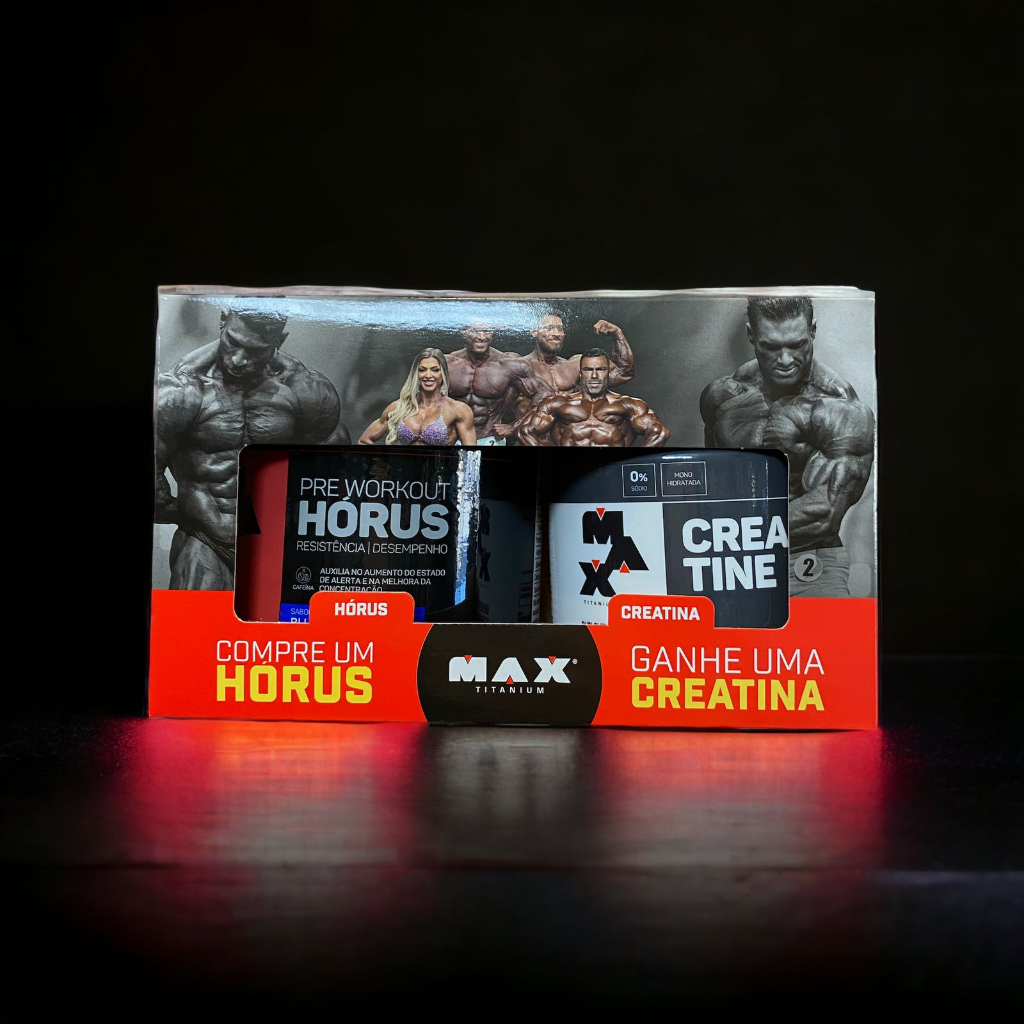Kit Suplemento Max Titanium - Promopack Road to Olympia / Hórus ...