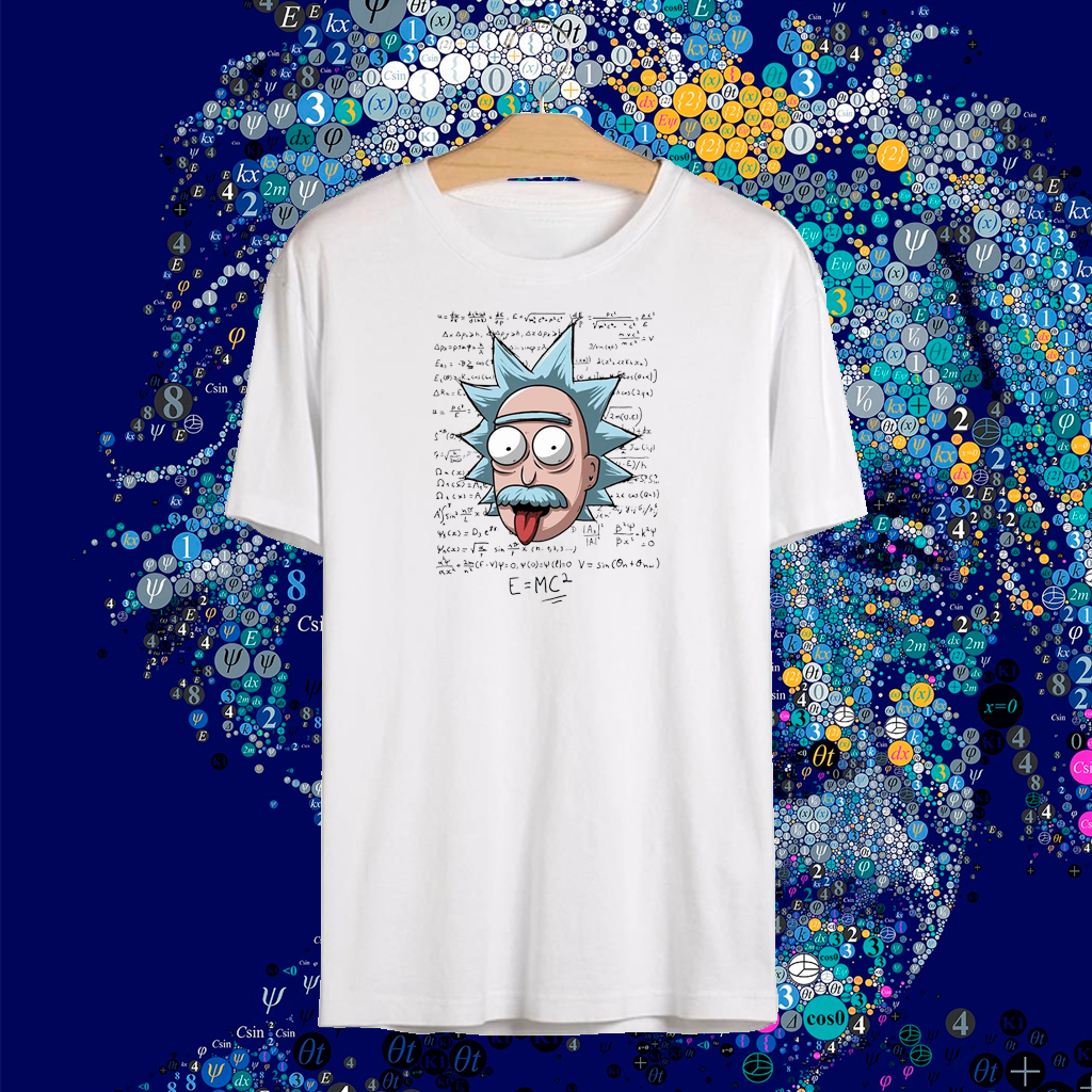 Camiseta Moda Rick and Morthy Personalizado Albert Einstein | Shopee Brasil