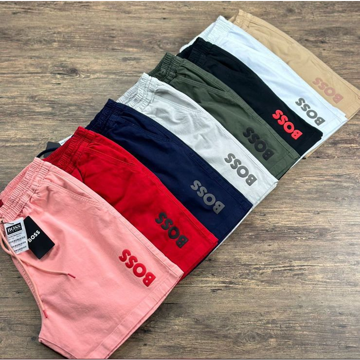 Short em Sarja com Elastano Hugo BOSS | Shopee Brasil