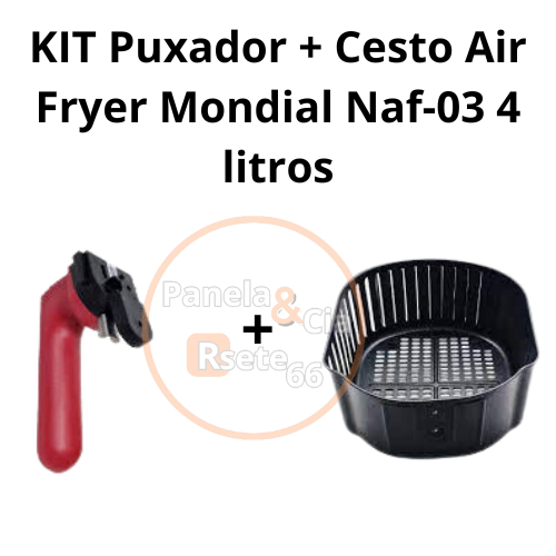 KIT Puxador + Cesto Air Fryer NAF-03 4L | Shopee Brasil