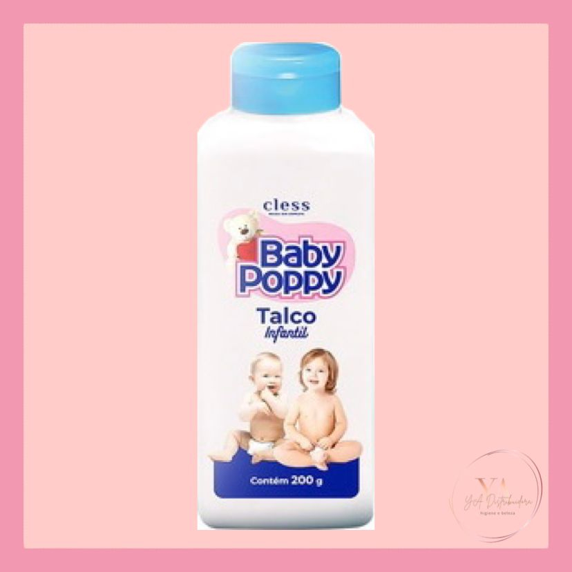Talco Infantil Baby Poppy 200g | Shopee Brasil