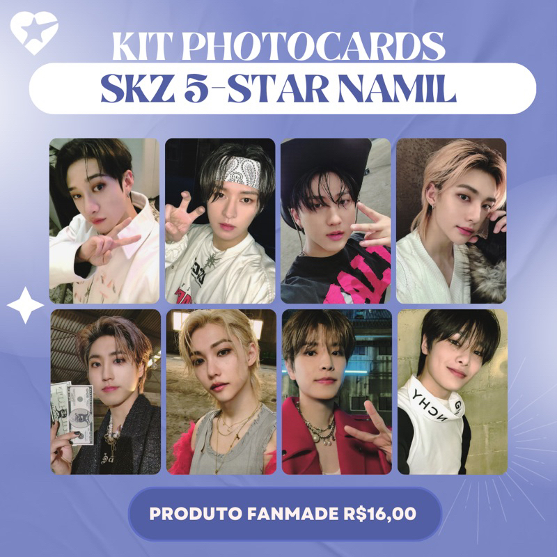 Kit Photocards Stray Kids skz 5-STAR Namil Kpop | Shopee Brasil