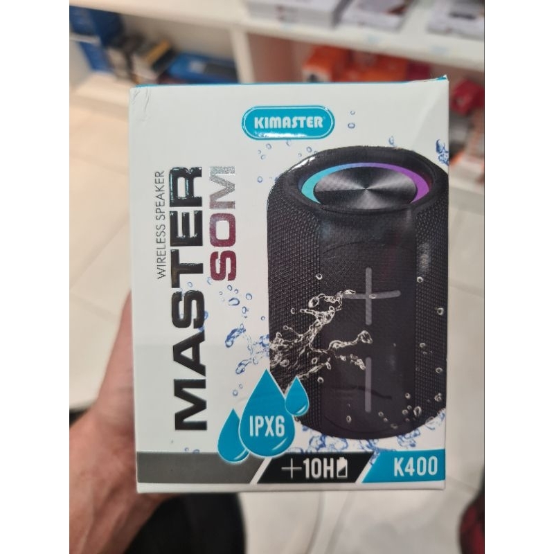 caixa de som 10w Bluetooth resistente à água master som k400 original | Shopee Brasil