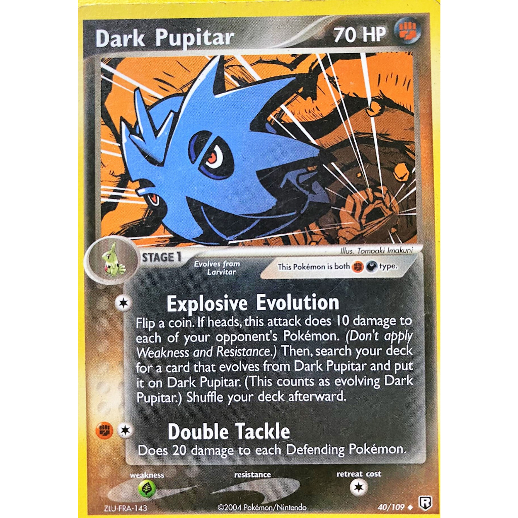 Carta Dark Pupitar Ingles Team Rocket Returns Pokemon TCG | Shopee Brasil