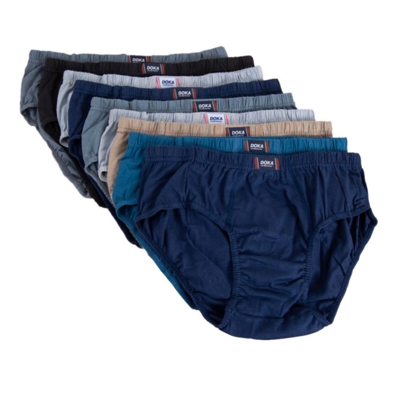 Kit 10 Cuecas Adulto Tradicional Slip Comum 100% Algodão Premium | Shopee Brasil