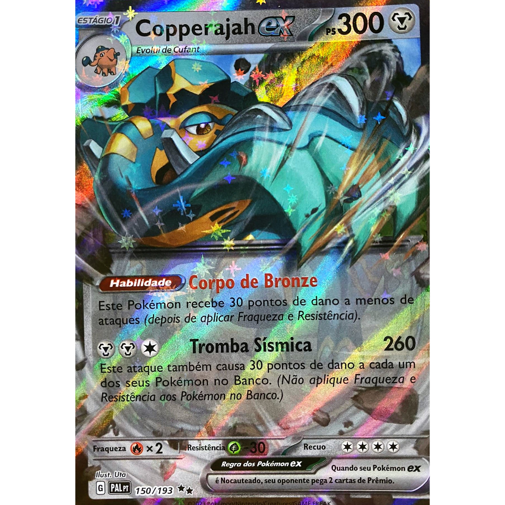 Carta Copperajah Ex Coleção Evoluções em Paldea Pokemon TCG | Shopee Brasil