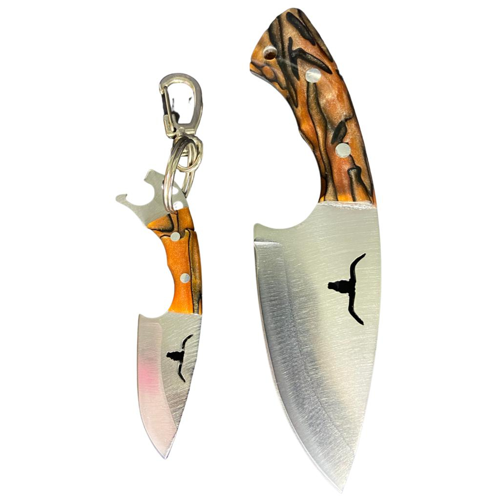 kit Double de Faca Faquinha Campeira Faca Pequena com Mini Faca ...