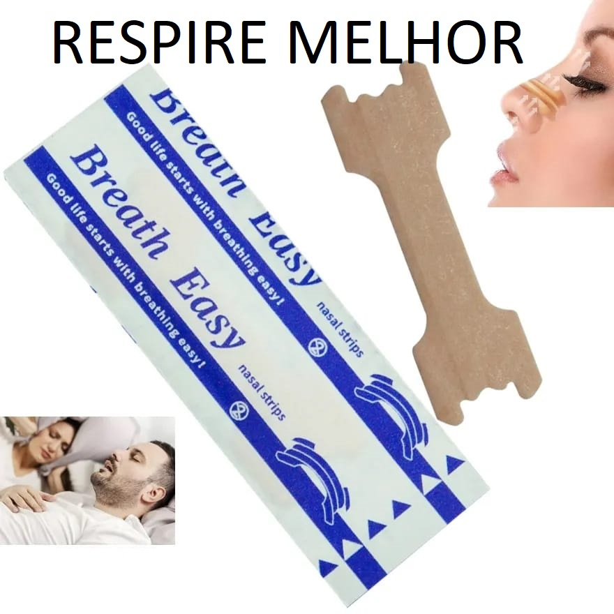 RESPIRE MELHOR 10 UNIDADES - DILATADOR NASAL - AJUDA A REDUZIR O RONCO ...