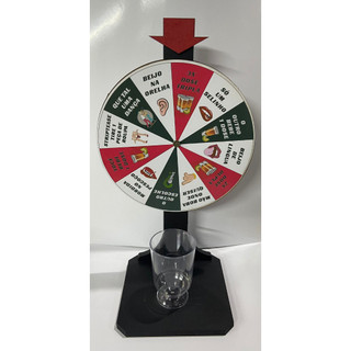 Jogo Roleta Shot Drink Bebidas Festas Vira-vira Tequila | Shopee Brasil