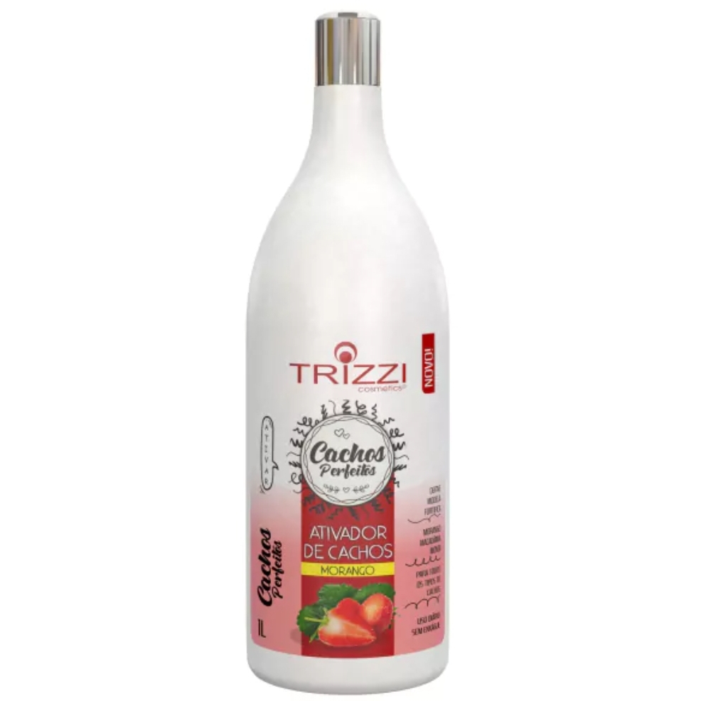 Ativador Cachos Perfeitos Morango 1L Trizzi | Shopee Brasil