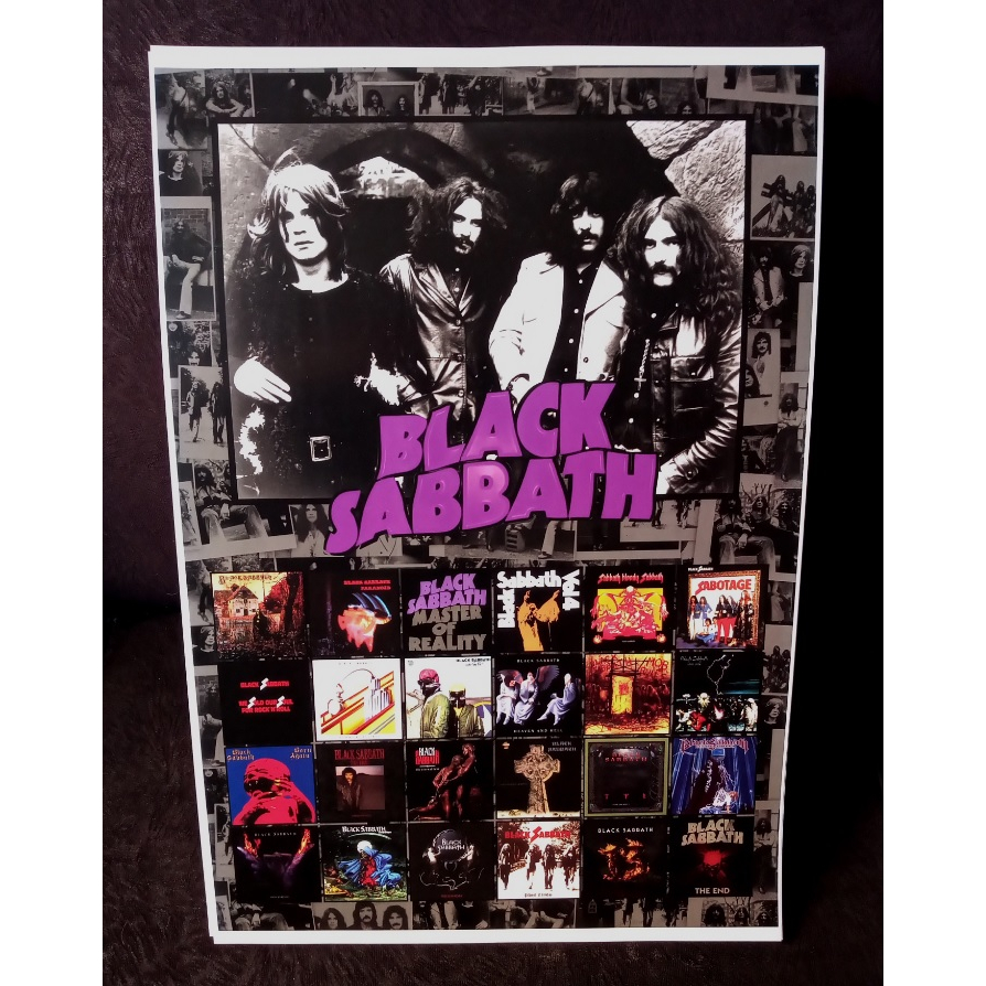 BLACK SABBATH poster cartaz banda imagem discos de vinil cd musica heavy metal | Shopee Brasil
