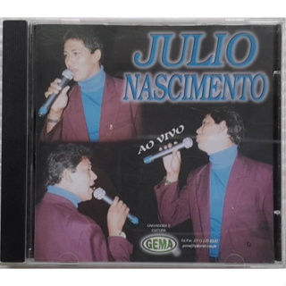Cd Júlio Nascimento O Cantor Apaixonado Vol.08 ''Ao Vivo'' Cd Original ...