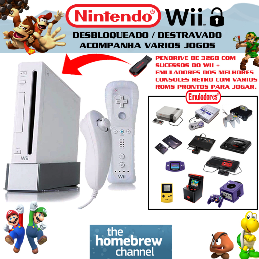 Nintendo Wii COMPLETO Melhores GAMES | Shopee Brasil