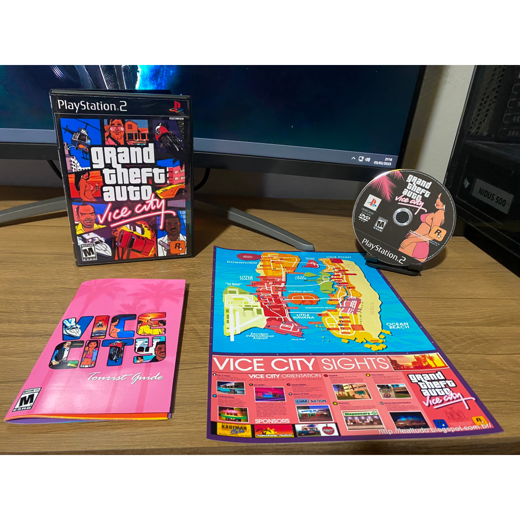 GTA Vice City/Mapa/Manual para PS2 - Faz a Boa!