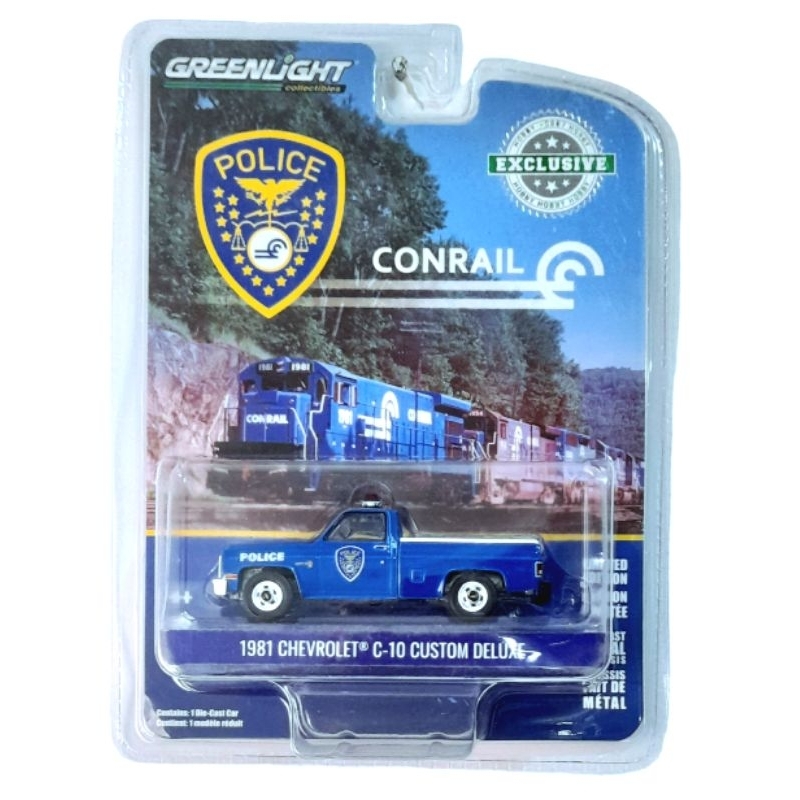 Greenlight - 1981 Chevrolet C-10 Custom Deluxe Police Conrail | Shopee ...