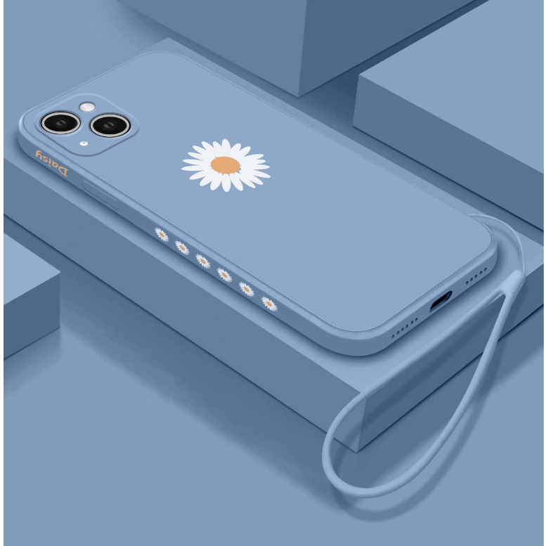Capinha Capa Iphone Xr 11 12 13 14 Pro Max Case Cordinha De Mão Flor