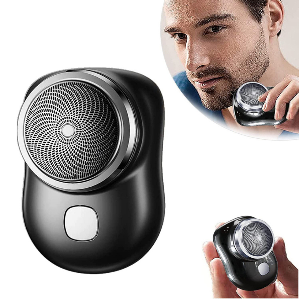 Mini Barbeador de Barbeador Portátil para Homens, USB Recarregável ...