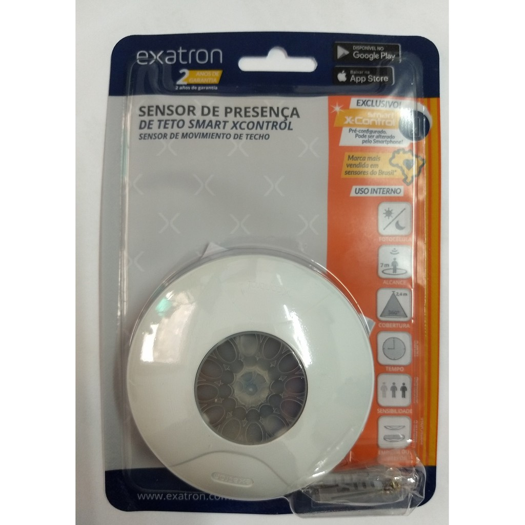 Sensor de Presença Exatron de Teto Smart X-Control | Shopee Brasil