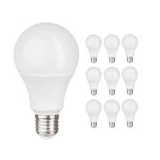 Kit 10 Lâmpada Led 9w Bulbo E27 6500k Super Econômica Branco Frio UltraLuz | Shopee Brasil