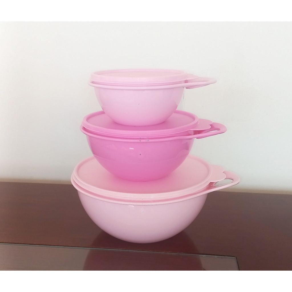 Kit Tigelas Criativas Rosa Tupperware | Shopee Brasil