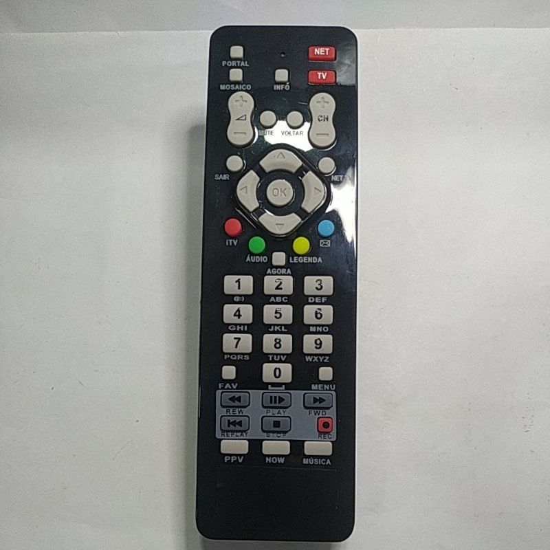 controle remoto universal para receptor digital HD Net/claro/com pilhas ...