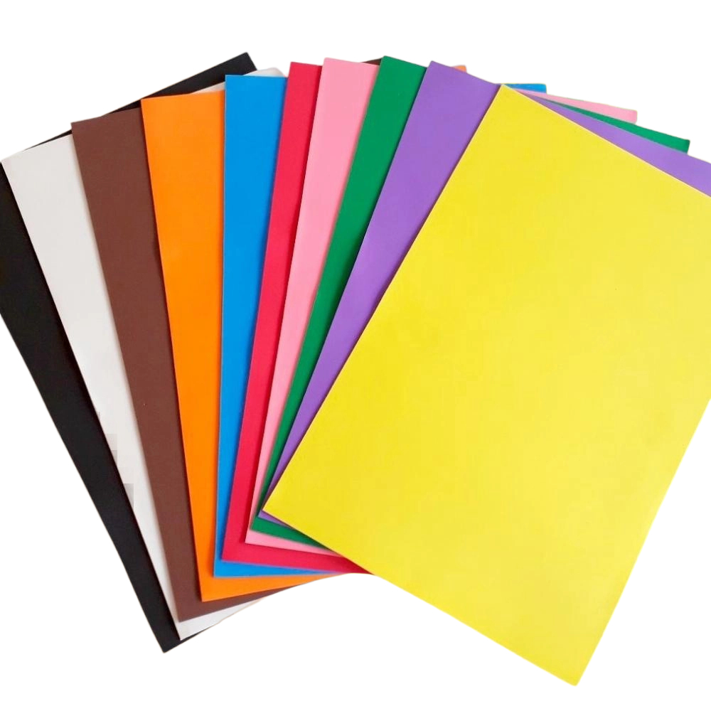 Pacote Folhas De Eva 60x40cm Com 10 Folhas Escolha as cores | Shopee Brasil