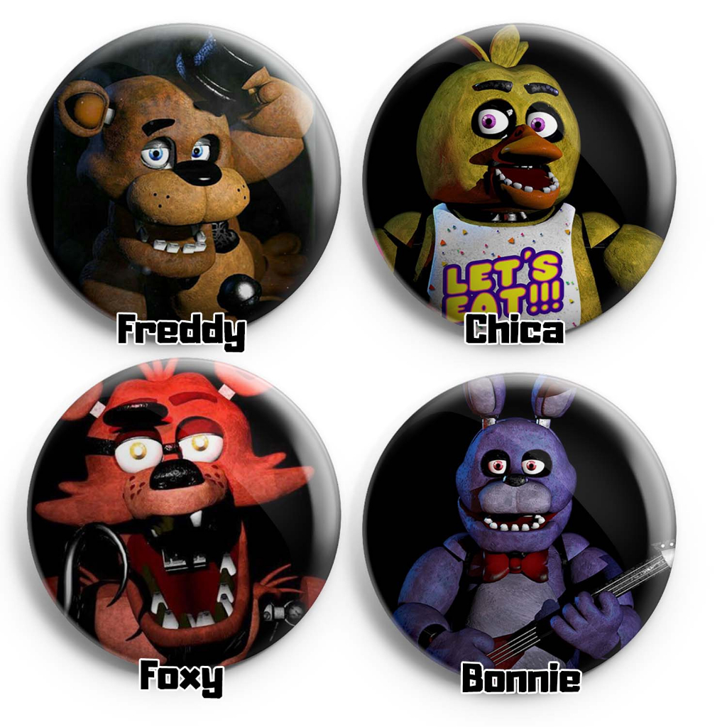 Bottons Five Nights at Freddy’s fnaf - broche alfinete boton bottom ...