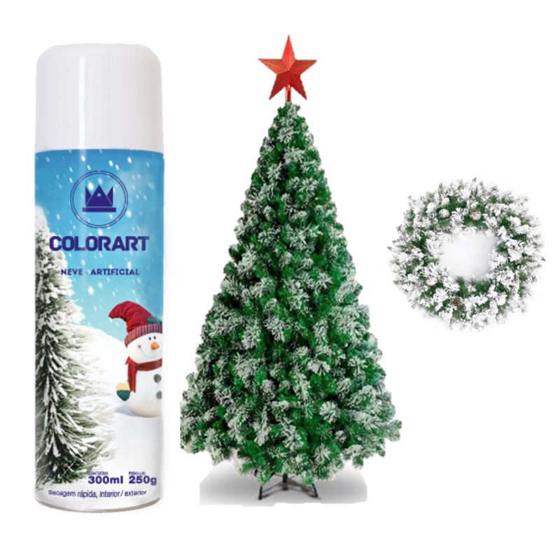 Neve Artificial em Spray 300ml P/ Decoração Natalina e Inverno ...