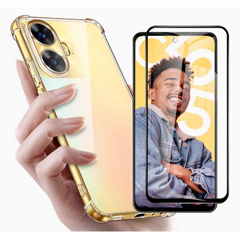 Capa Capinha + Película de Vidro 3D Realme C55 | Shopee Brasil