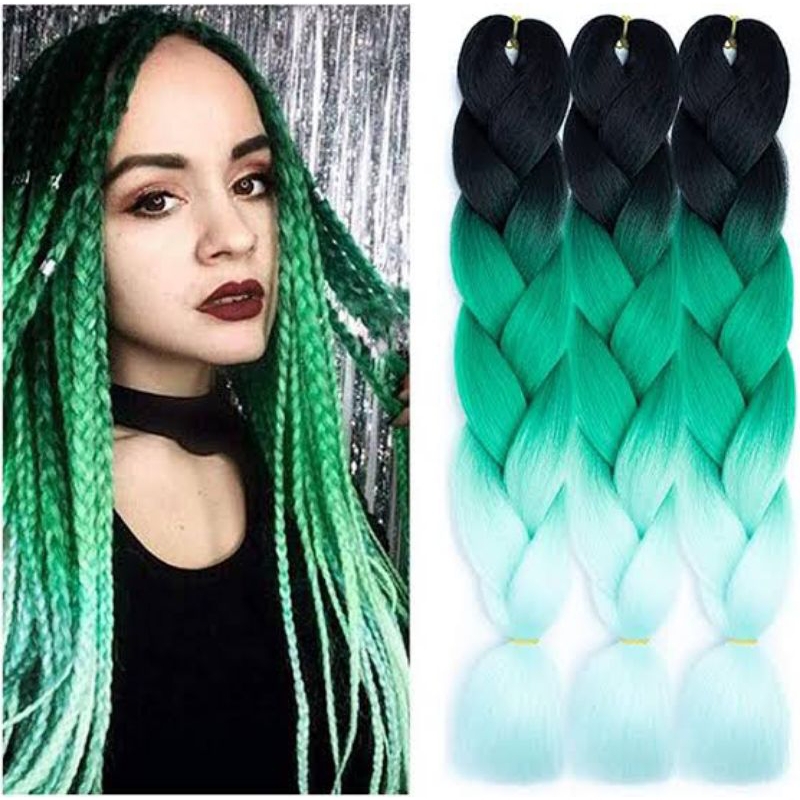 Jumbo colorido para box braids penteados para Twist Twist cabelo de ...