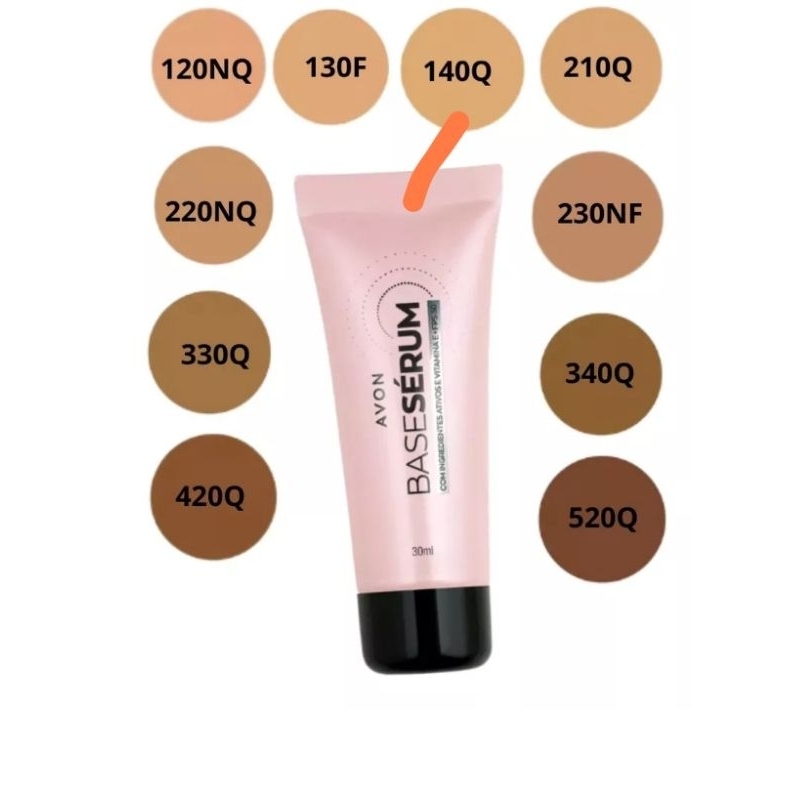 kit com 5 amostras Avon base sérum 1ml cada bege claro | Shopee Brasil