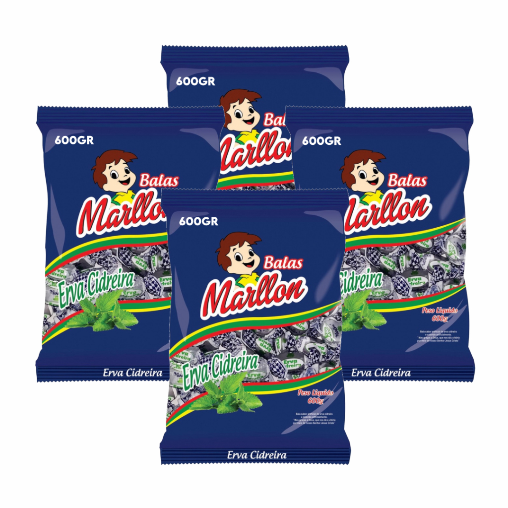 Saco Bala de Erva Cidreira Marllon Original Sidreira Pacote 600 gramas ...
