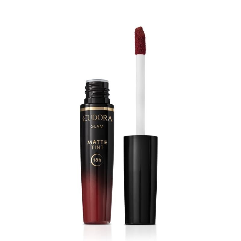 Batom Líquido Bordô Intenso Glam Matte Tint 4g | Shopee Brasil