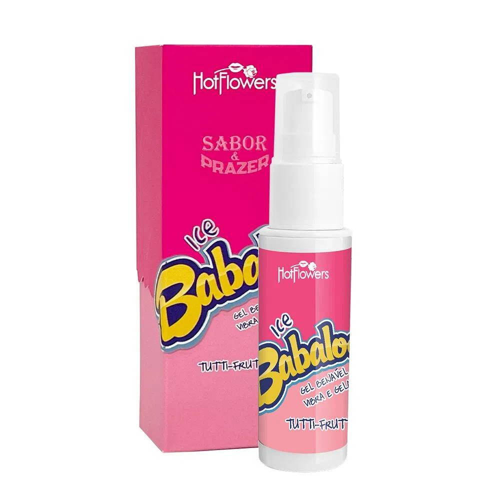 BABALOO ICE GEL BEIJÁVEL VIBRA E GELA 15G HOT FLOWERS | Shopee Brasil