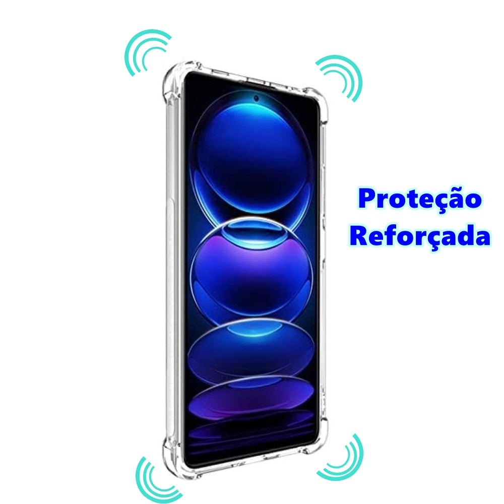 Capa Anti Impacto Redmi Note 12 Pro 5g Capinha De Silicone Com Borda Para Celular Xiaomi ...