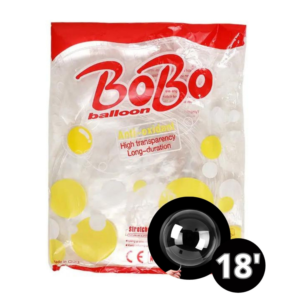 50 Balão Bubble 18 Polegadas 45cm Transparente Bolha | Shopee Brasil