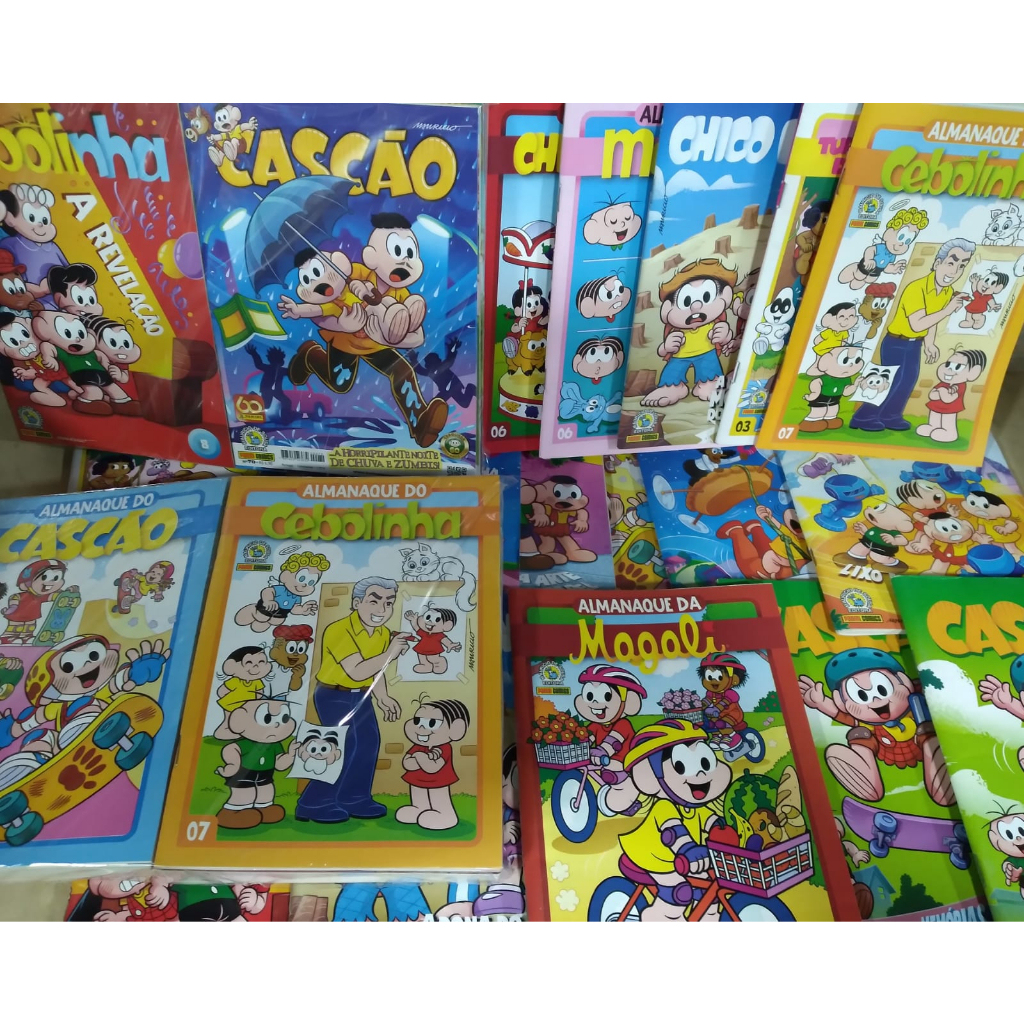 Kit De Gibi Turma Da Mônica Com 25 Gibis - Super Top | Shopee Brasil