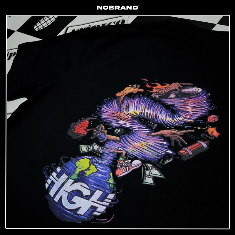 CAMISETA H*GH TORNADO - PRETO | Shopee Brasil
