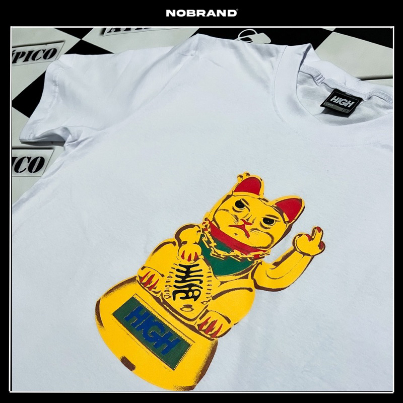 CAMISETA H*GH LUCKY - BRANCO | Shopee Brasil