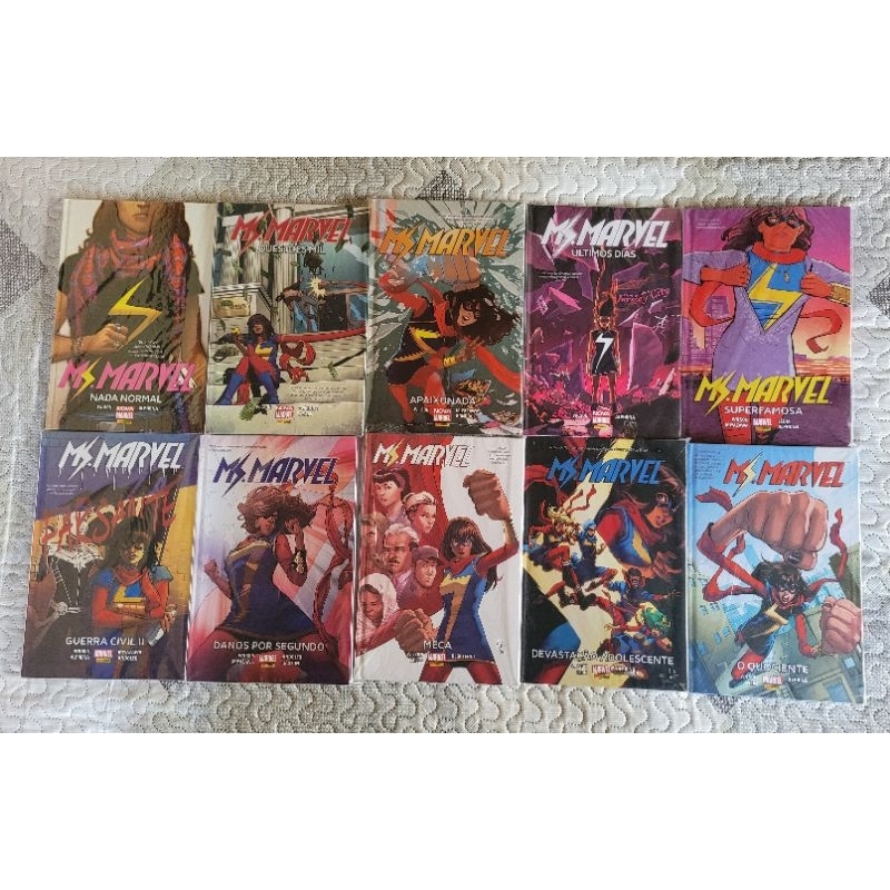 Miss Marvel volume 1 a 10 completo - Nova marvel | Shopee Brasil