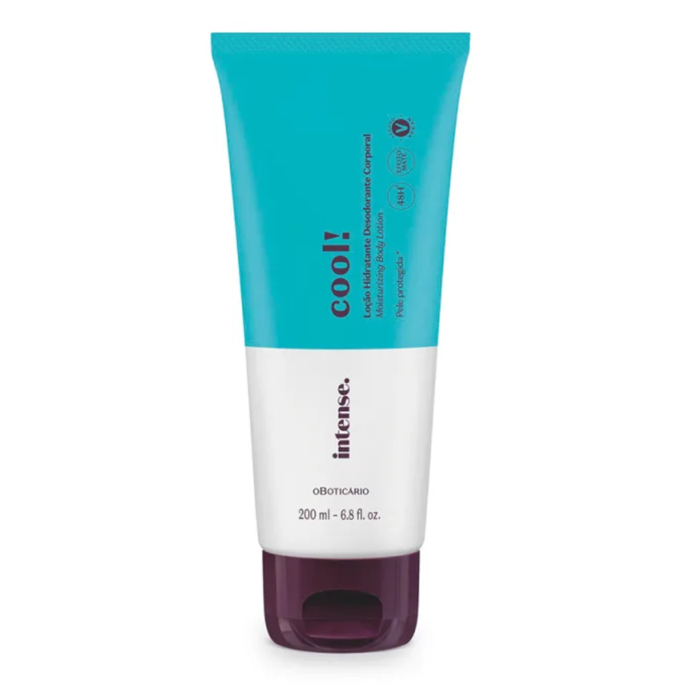 Hidratante Corporal Intense Cool O Boticário 200ml | Shopee Brasil