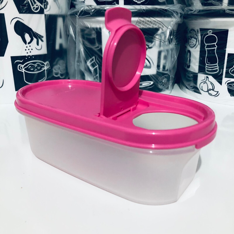Tupperware Cozinha Modular Rosa Oval e Quadrado Armazenar | Shopee Brasil
